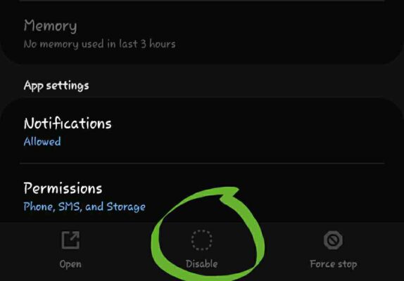 What is the difference between disable and force stop on mobile - Gadgetroyale